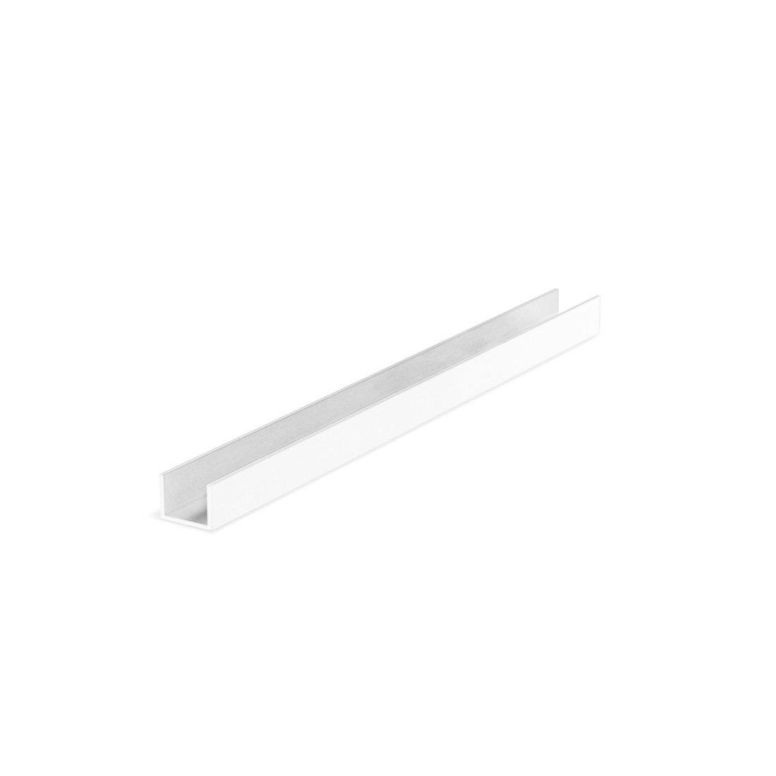 PERFIL HORIZONTAL "U" SP16 3M PLATA MATE, BLANCO MATE, NEGRO MATE